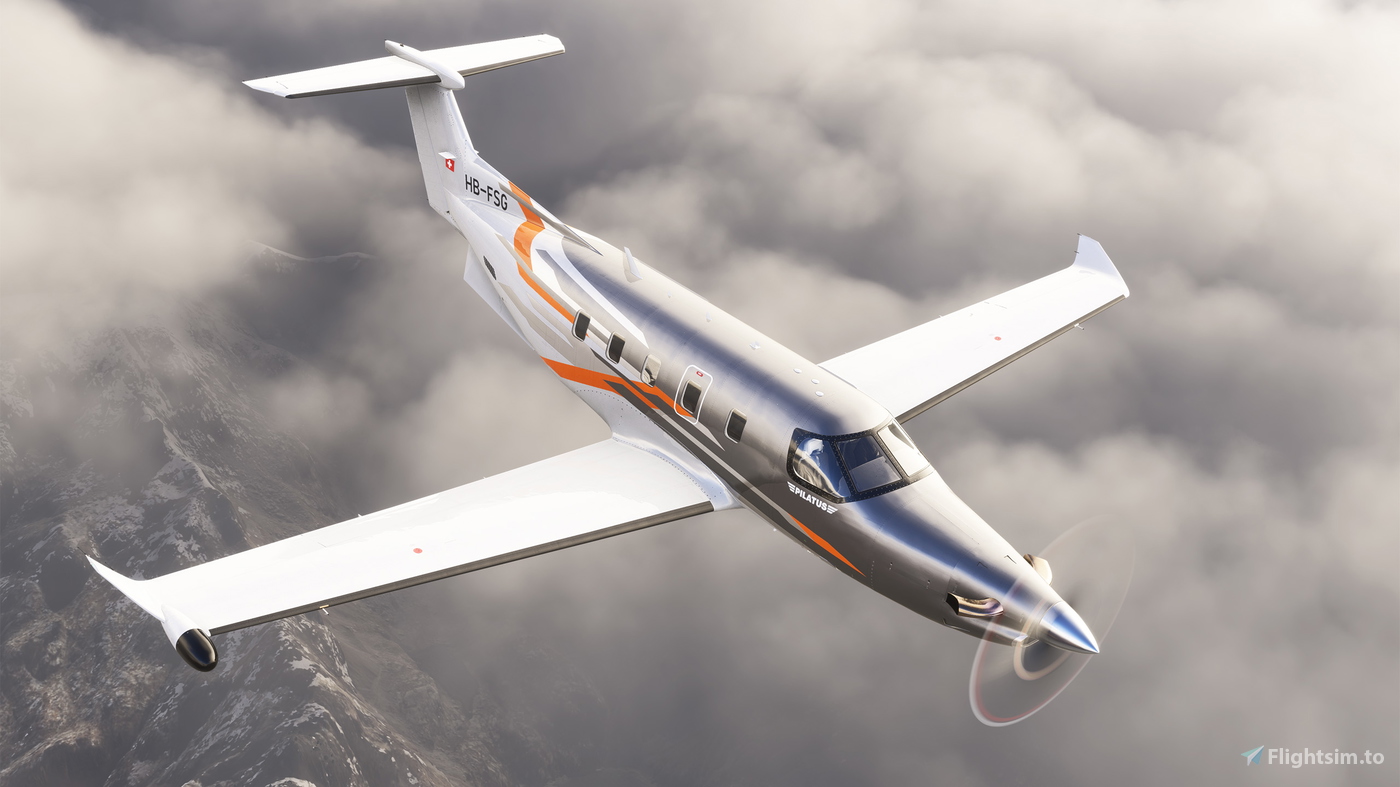 Microsoft Pilatus PC-12 NGX - HB-FPP (Dynamic Registration) a oldalon. Microsoft Flight ...