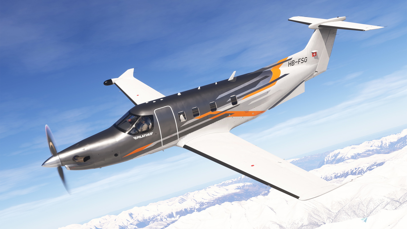 Microsoft Pilatus PC-12 NGX - HB-FPP (Dynamic Registration) for Microsoft Flight Simulator | MSFS