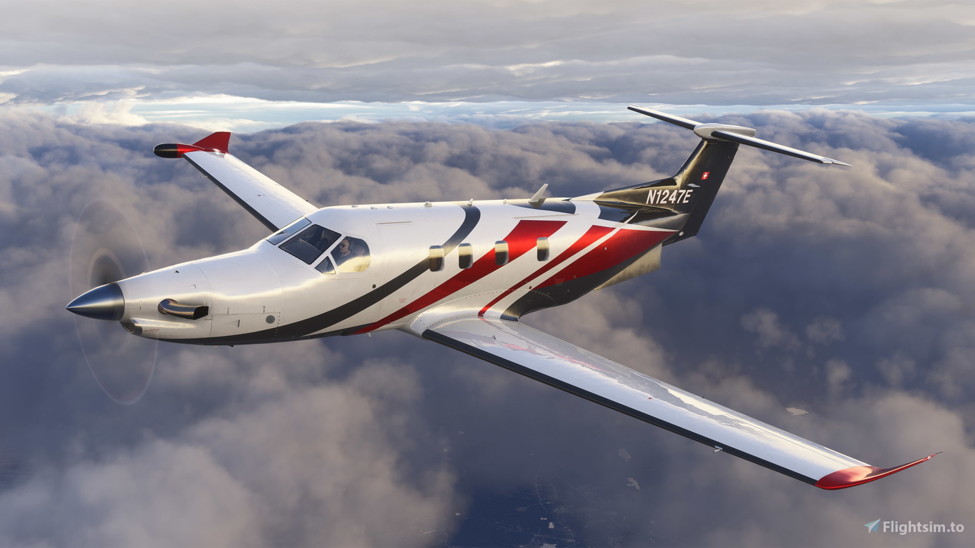 Microsoft Pilatus PC-12 NGX - N1247E (Dynamic Registration) for ...