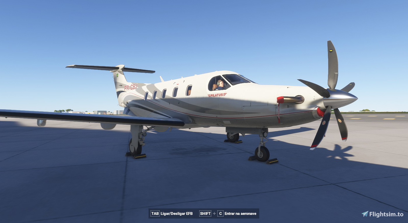 Microsoft Pilatus PC-12 NGX - PR-CBJ für Microsoft Flight Simulator | MSFS