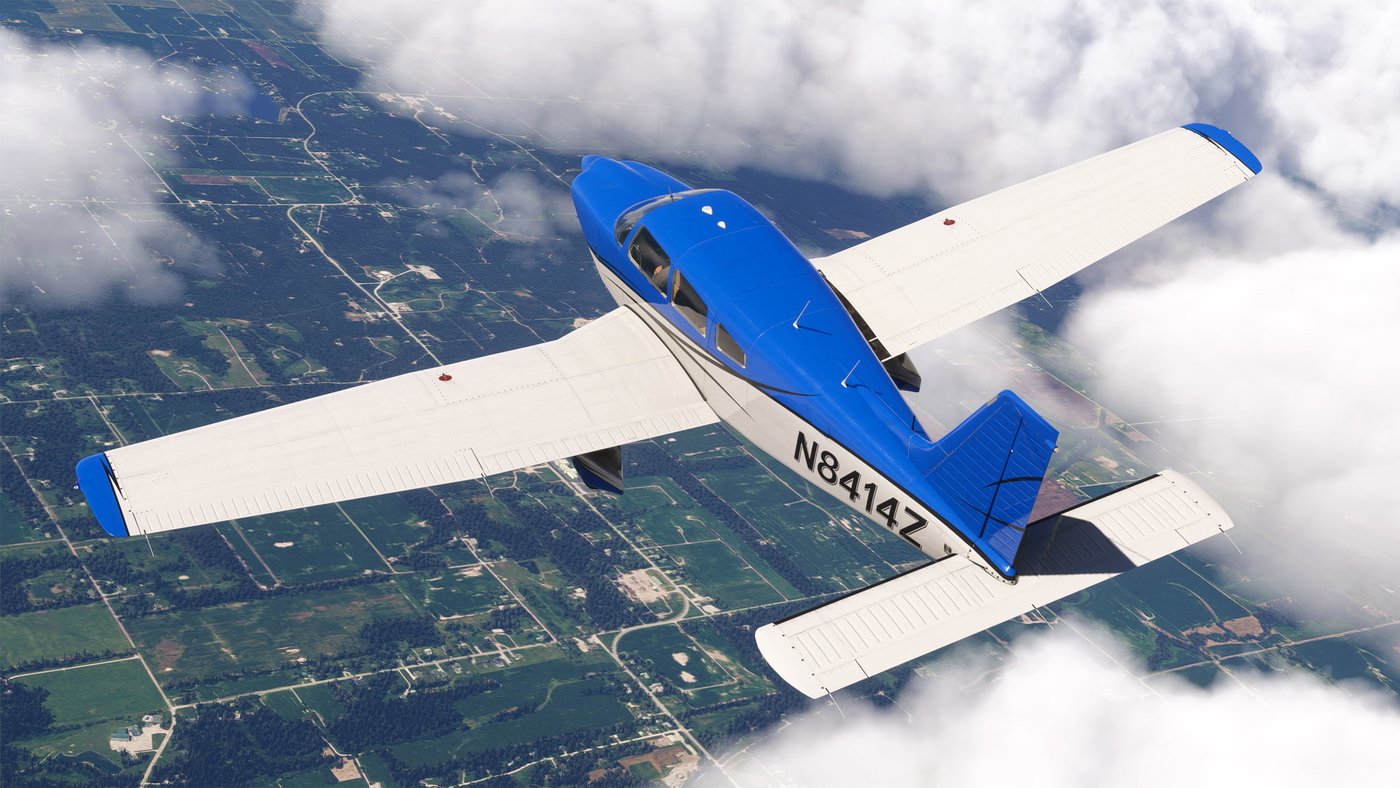 Microsoft Piper PA-28-236 Dakota - N8414Z (Dynamic Registration) pro ...