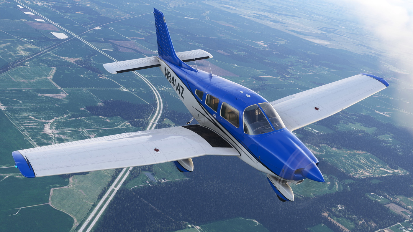 Microsoft Piper PA-28-236 Dakota - N8414Z (Dynamic Registration) pro ...