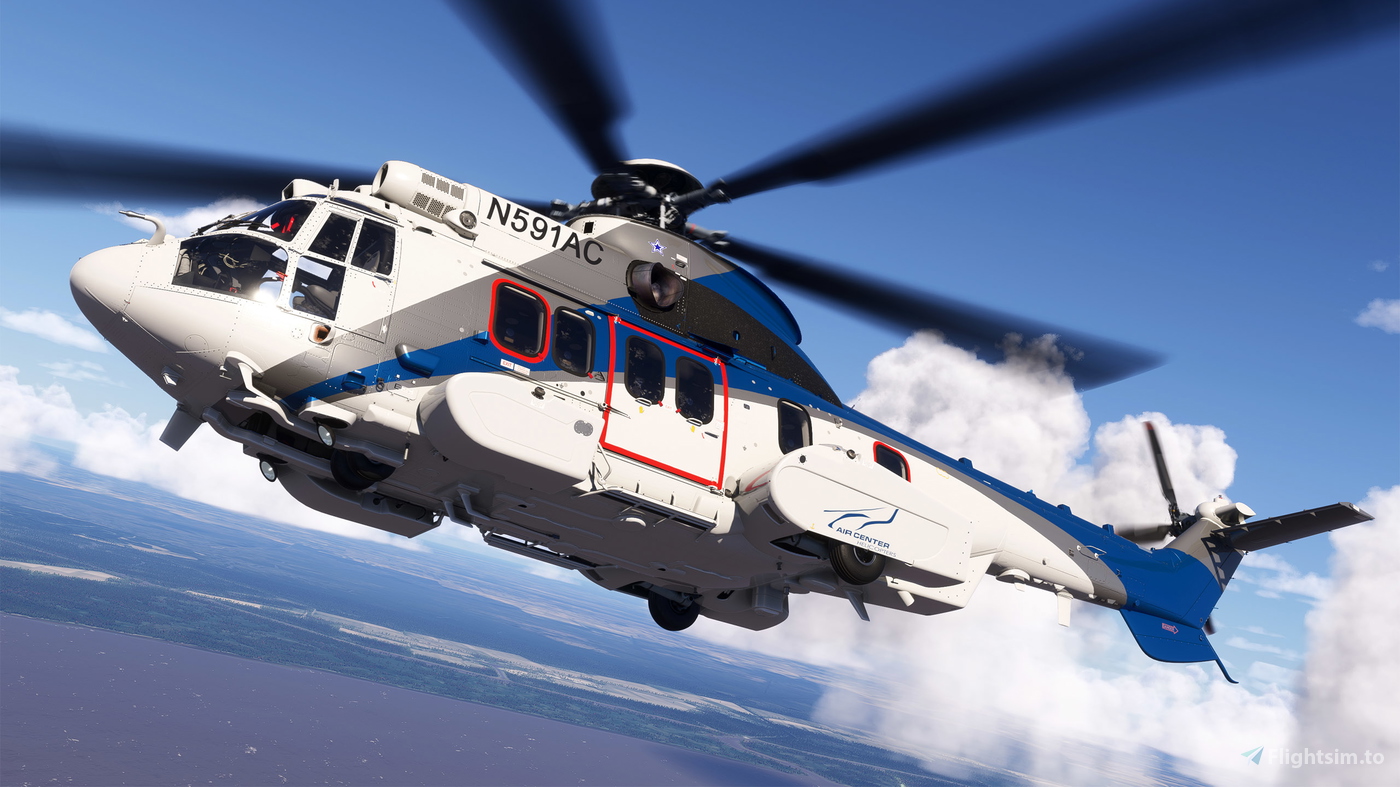 Microsoft/HPG Airbus H225 - Air Center Helicopters N591AC のために Microsoft Flight Simulator | MSFS