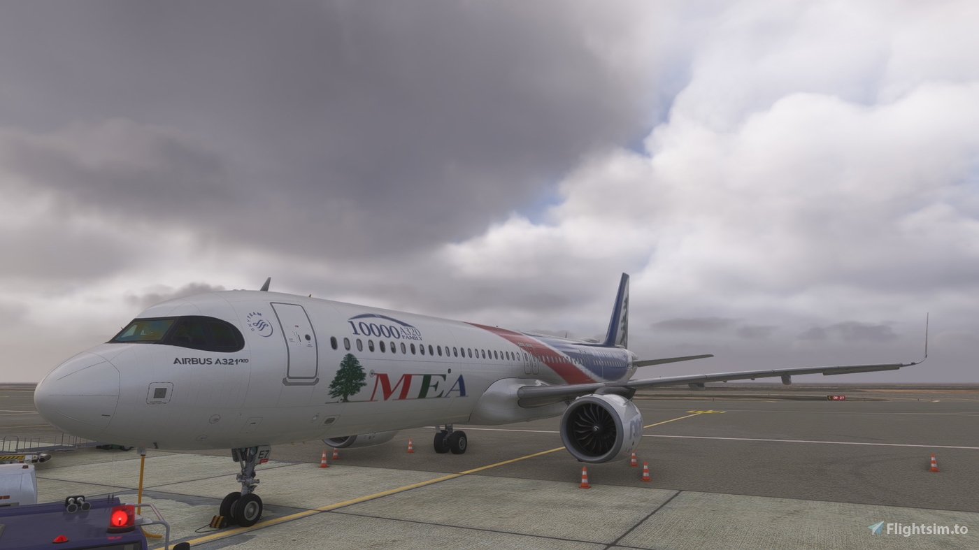 Middle East Airlines MEA T7-ME3 Special MSN10000 livery for Inibuilds A321NEO MSFS2024 のために ...