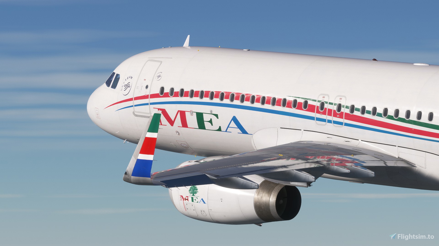 Middle East Airlines (MEA) T7-MRE | Fenix A320 IAE - SL for Microsoft Flight Simulator | MSFS