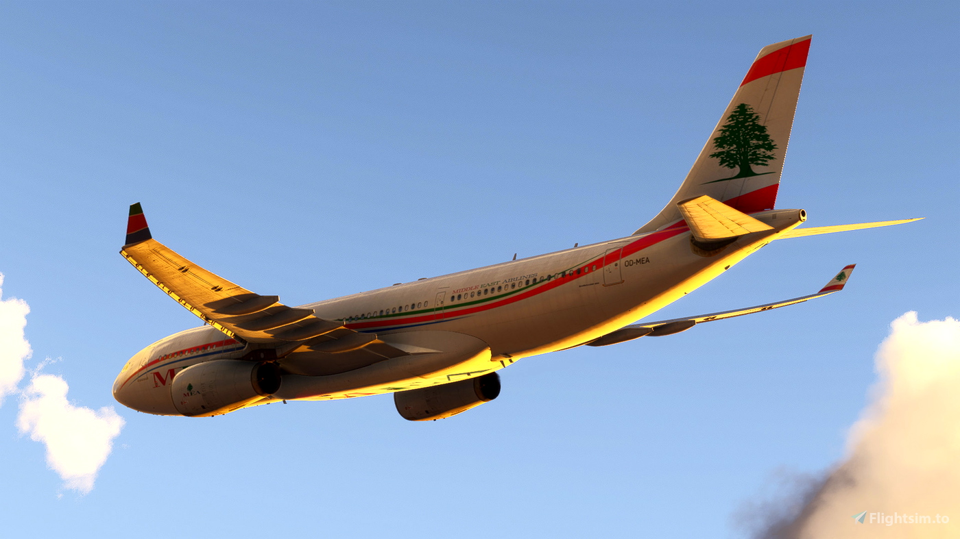 Middle East Airlines OD-MEA | iniBuilds A330-200 | 8K for Microsoft Flight Simulator | Feed