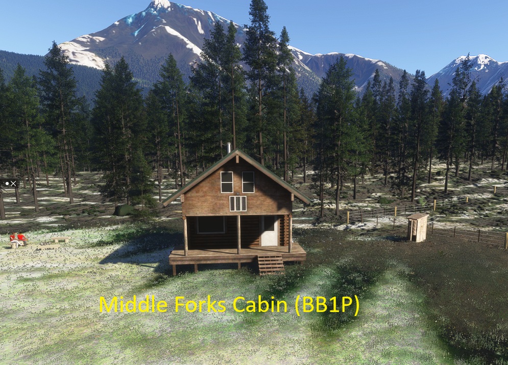 Middle Forks Cabin (BB1P) Canadian Rockies for Microsoft Flight ...