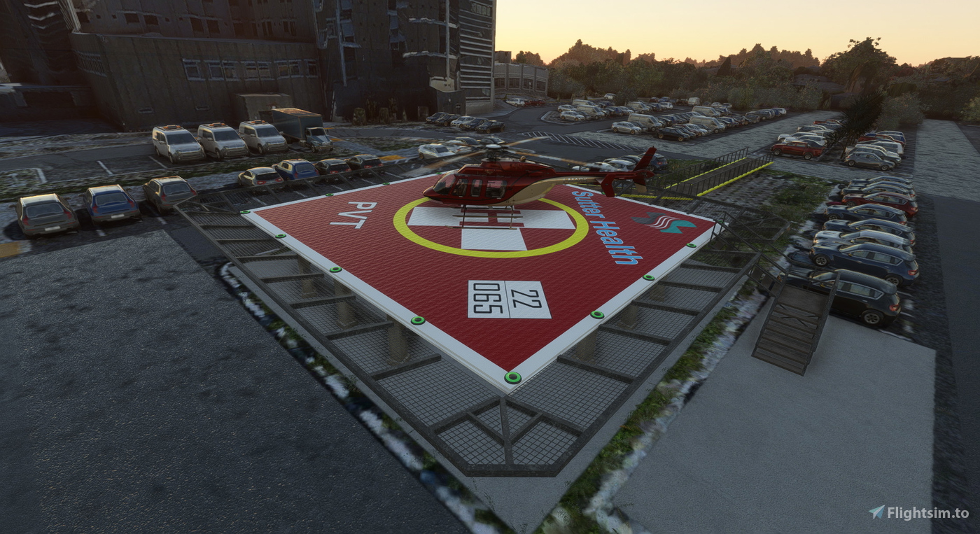 Mills-Peninsula Medical Center Helipad for Microsoft Flight Simulator ...