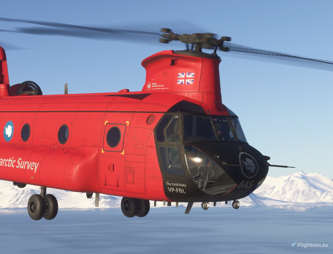 MilTech CH47 British Antarctic Survey pour Microsoft Flight Simulator ...