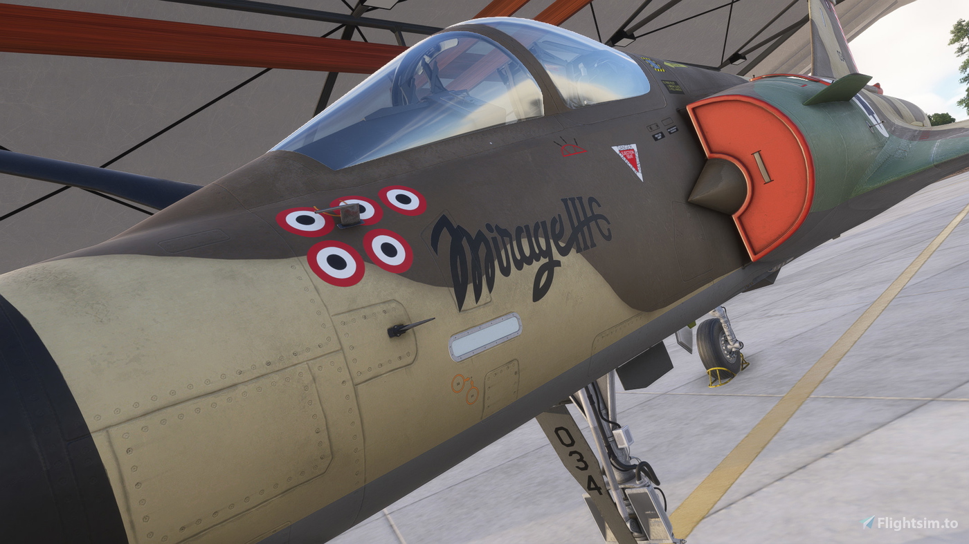 Miltech Simulation M2K-C Israeli Air Force Mirage III-C "Shahak" 034 ...