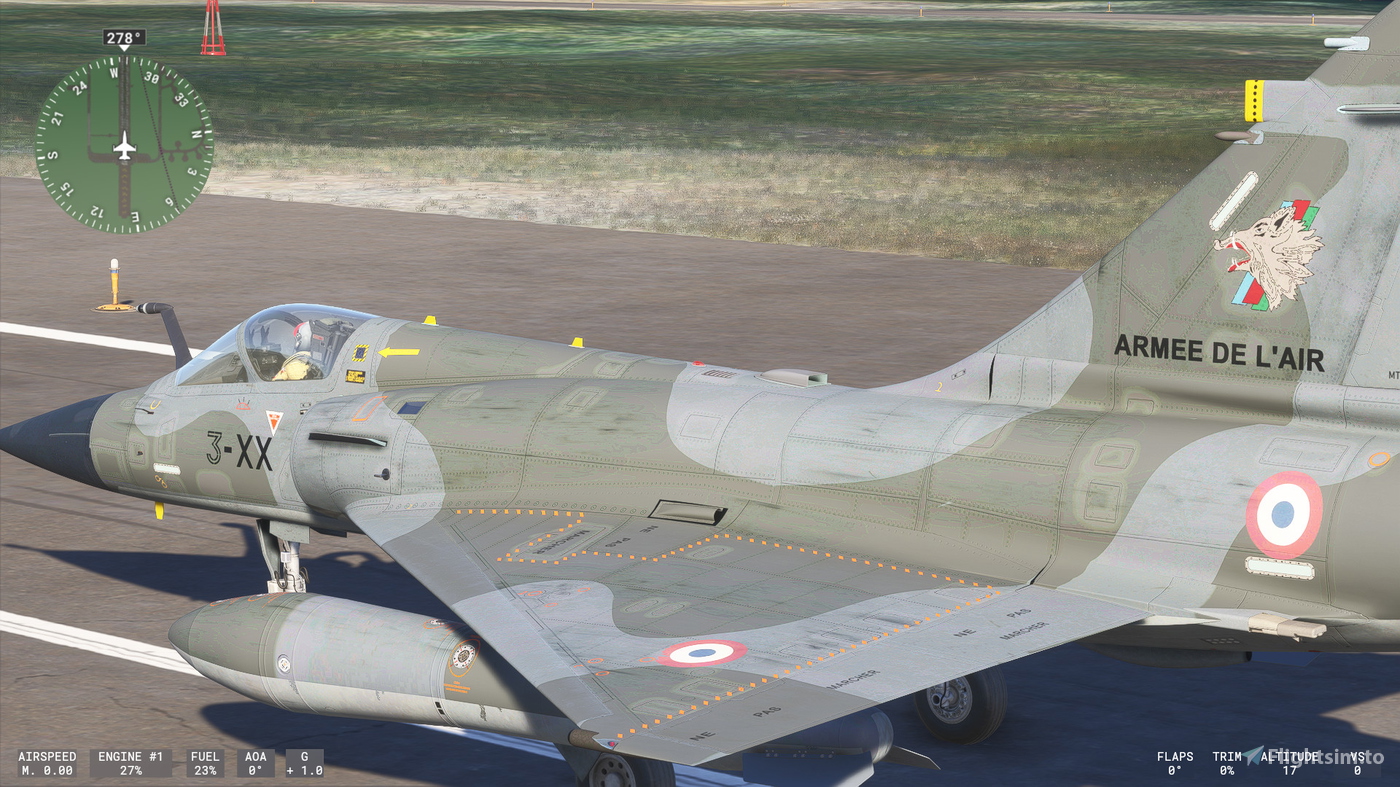 Miltech m2k Mirage 2000D E3/3 Ardennes Armee de l Air Dirt for ...