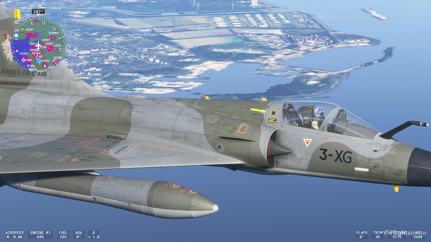Miltech m2k Mirage 2000D E3/3 Ardennes Armee de l Air Dirt 对于 Microsoft ...