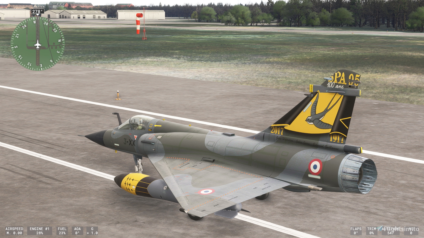 Miltech m2k Mirage 2000D Couteau Delta 2017 für Microsoft Flight ...