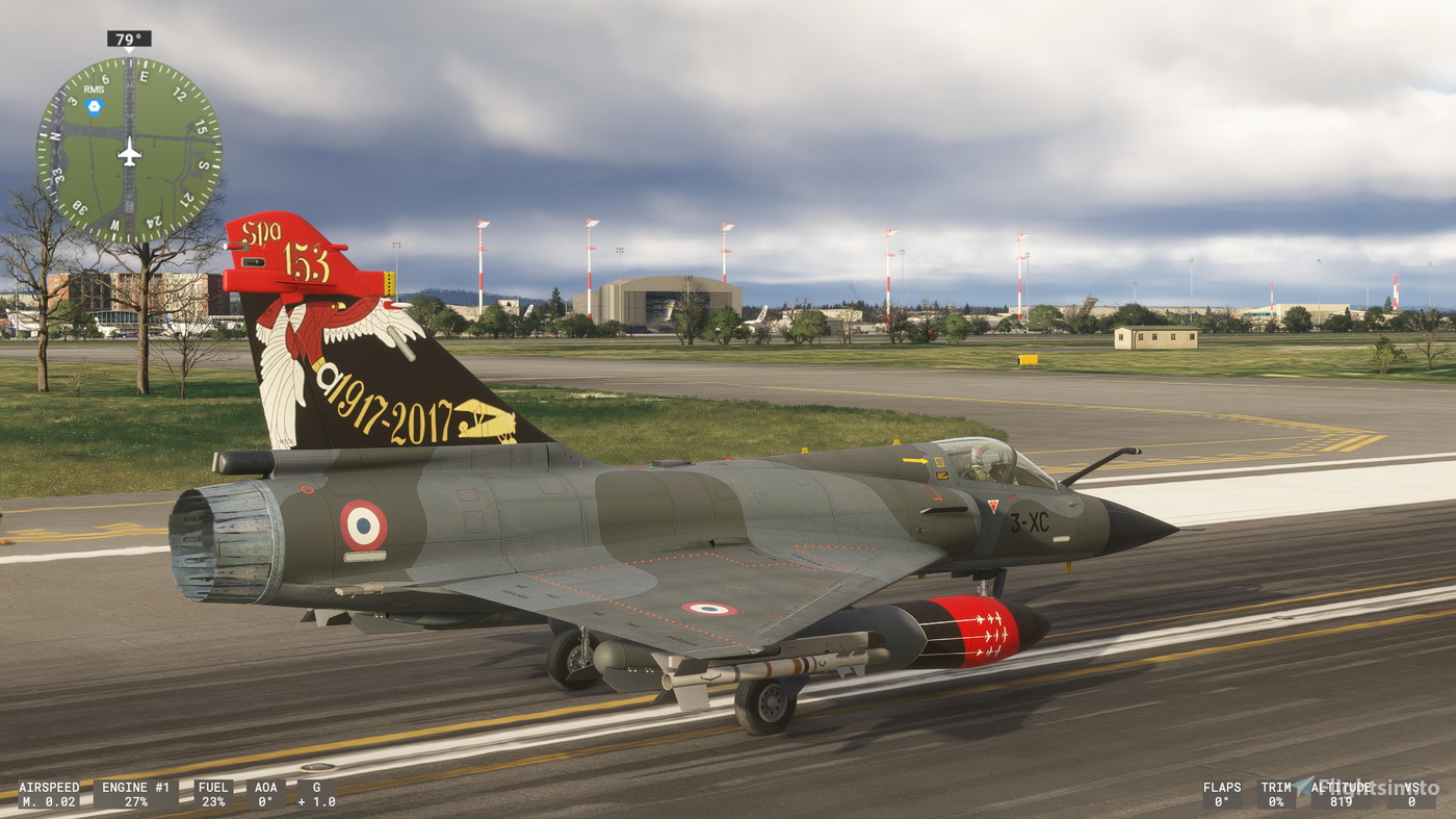 Miltech M2KC Mirage 2000 Couteau Delta 2017 RED 对于 Microsoft Flight ...