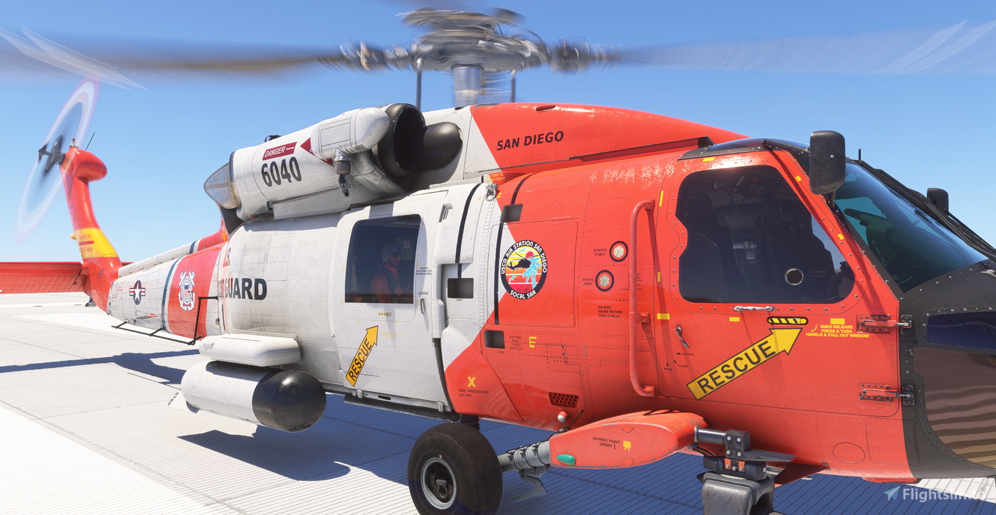 Miltech Simulations MH60T USCG Air Station San Diego, CA Livery Pack ...