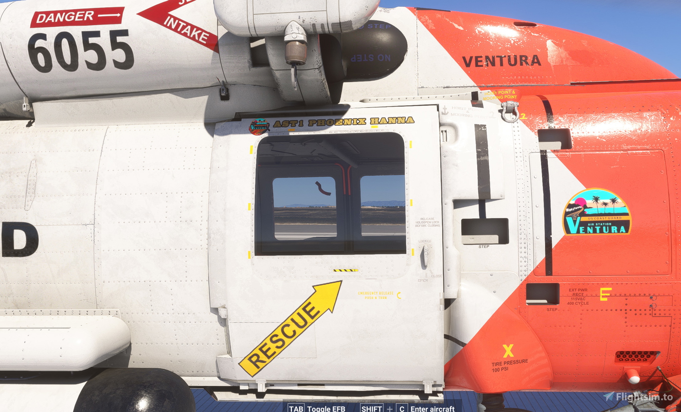 Miltech Simulations MH60T USCG Air Station Ventura, CA Livery Pack para ...