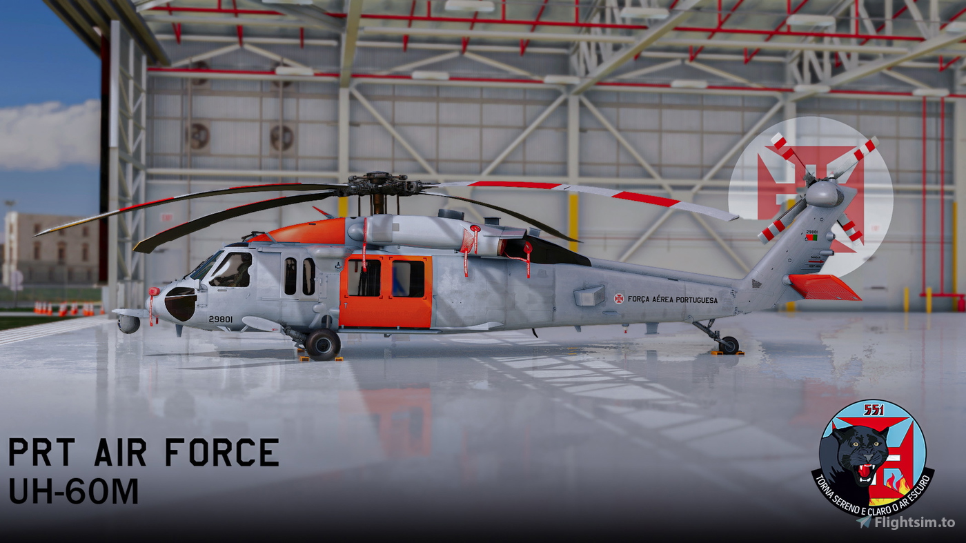 MILTECH UH-60M | PRT Air Force | 29801 | Sqn. 551 Panthers | 20/24 | 4k (mh60s) V3.0 for ...