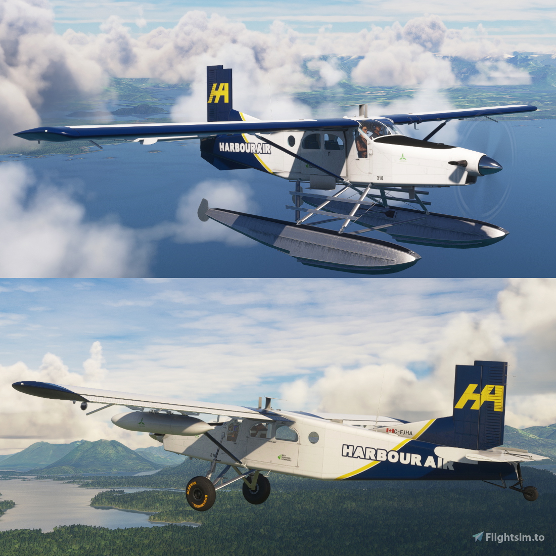 Milviz Pilatus Porter PC6 Harbour Air para Microsoft Flight Simulator ...