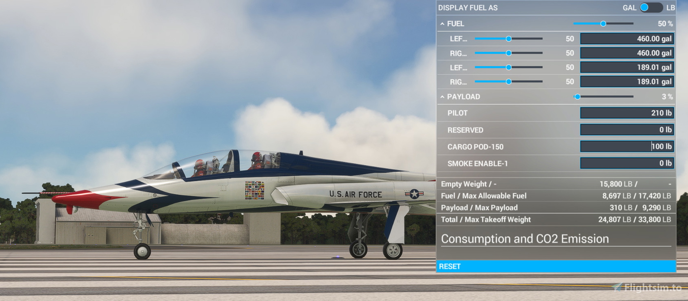 Milviz T-38 Enhancement Mods for Microsoft Flight Simulator | MSFS