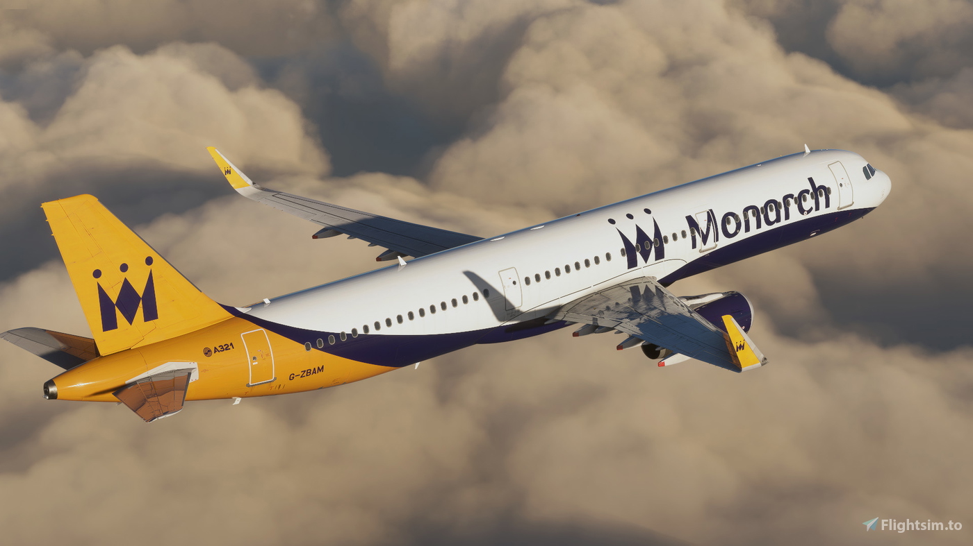 Monarch Airlines (Full Fleet Pack) 'Modern' | w/Cabin | 4K+8K | Fenix A321 for Microsoft Flight ...
