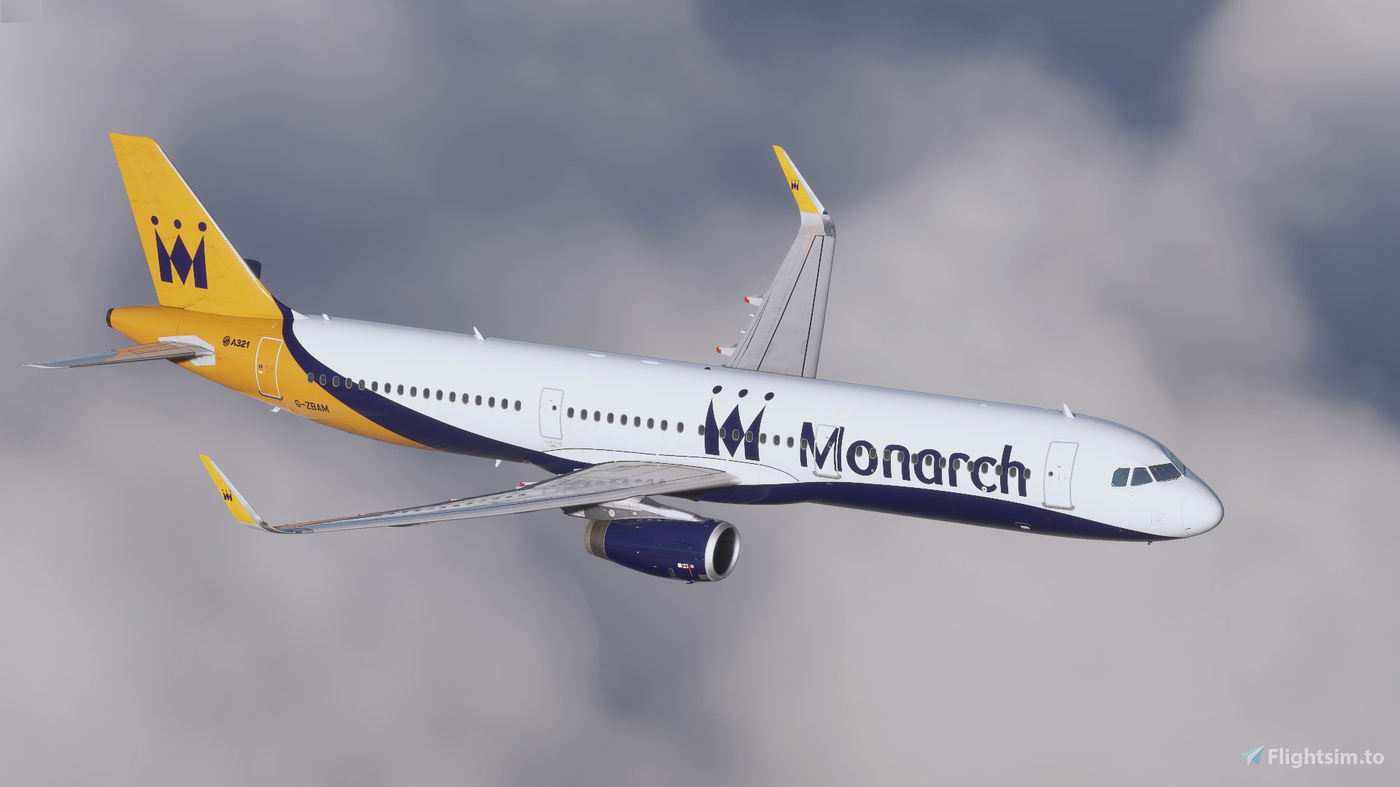 Monarch Airlines (Full Fleet Pack) 'Modern' | w/Cabin | 4K+8K | Fenix A321 pour Microsoft Flight ...