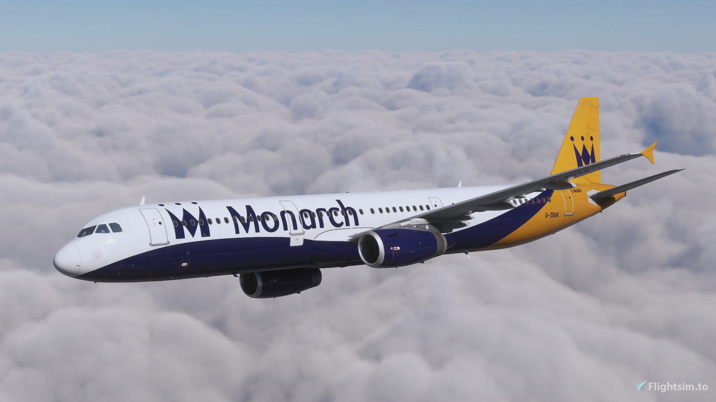 Monarch Airlines (Full Fleet Pack) 'Modern' | w/Cabin | 4K+8K | Fenix A321 for Microsoft Flight ...