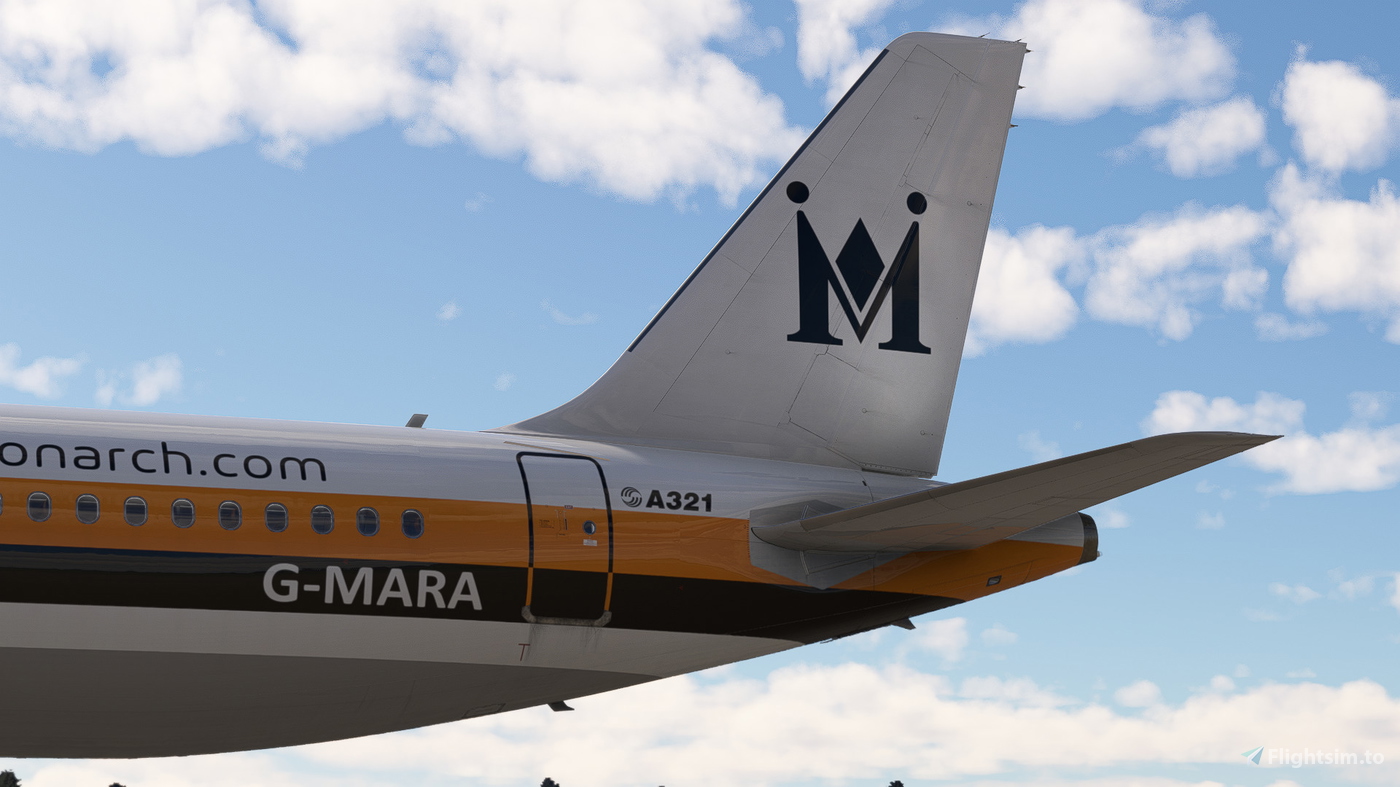 Monarch (Retro) Fenix A321 G-MARA CABIN INCLUDED for Microsoft Flight Simulator | MSFS