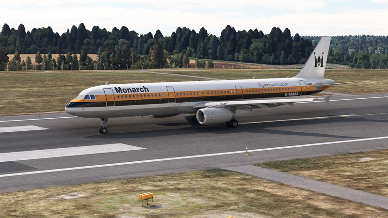 Monarch (Retro) Fenix A321 G-MARA CABIN INCLUDED for Microsoft Flight Simulator | MSFS