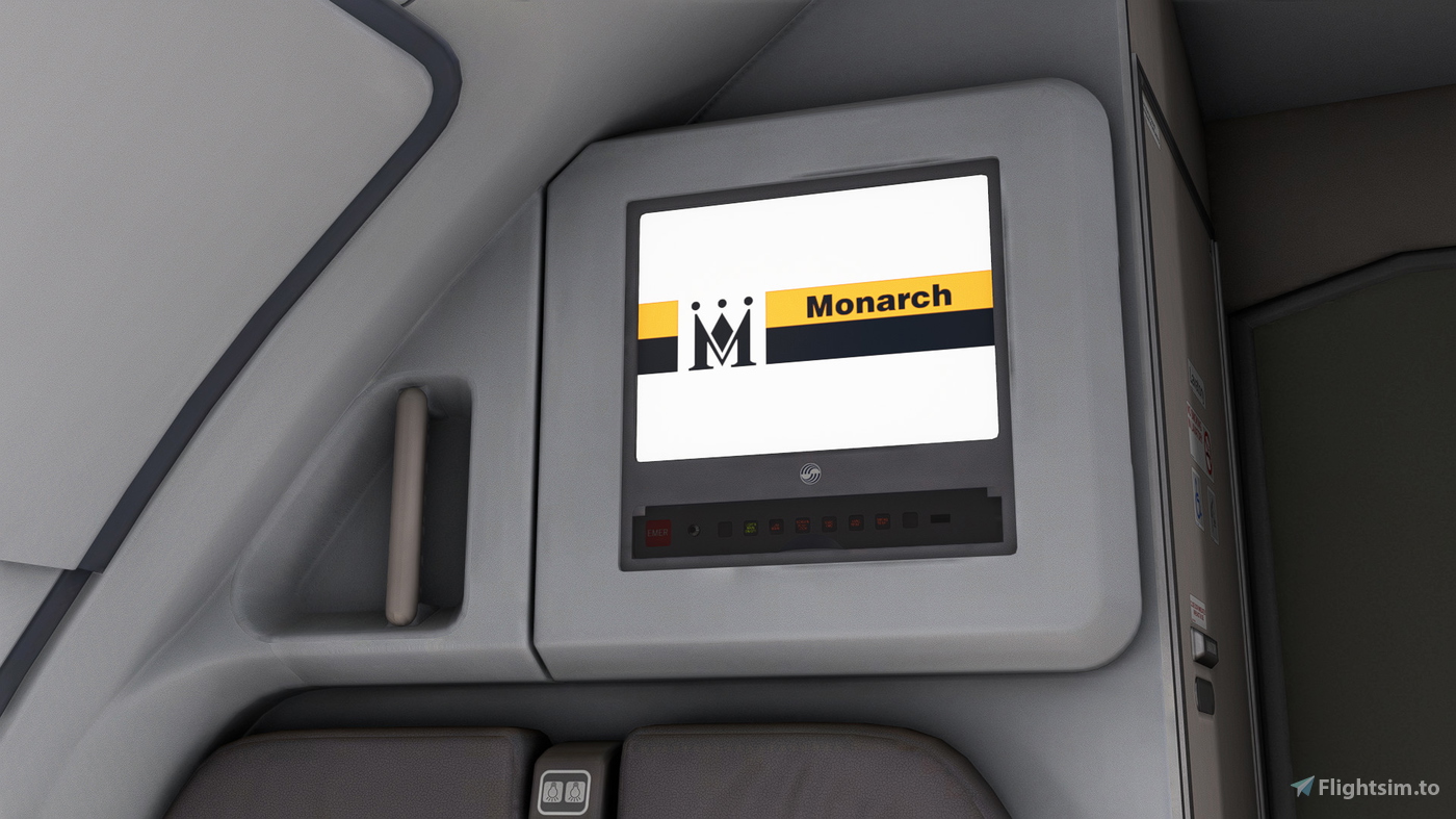 Monarch (Retro) Fenix A321 G-MARA CABIN INCLUDED for Microsoft Flight Simulator | MSFS