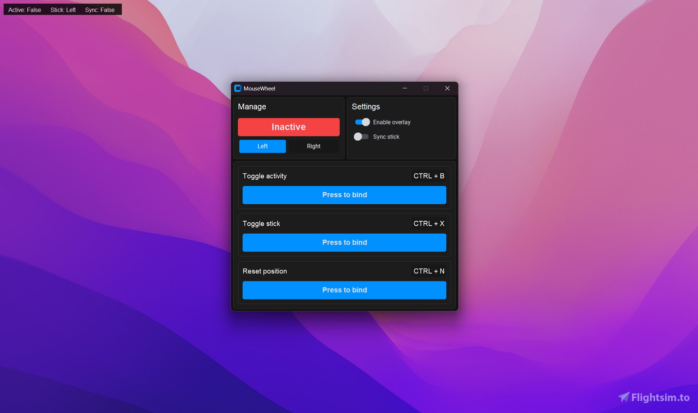 MouseWheel / Simple mouse controller for MSFS for Microsoft Flight ...