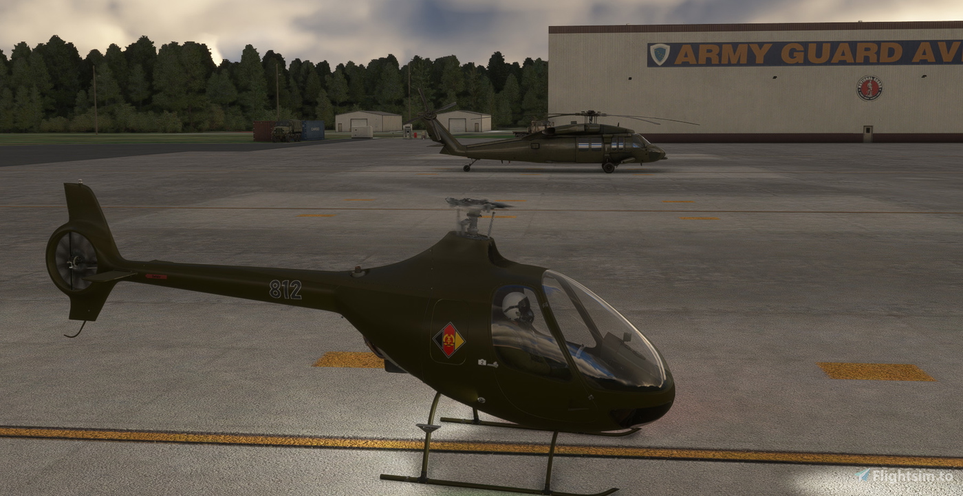 MSFS Guimbal Cabri G2 / NVA (Army of former GDR) / fict. 对于 Microsoft ...