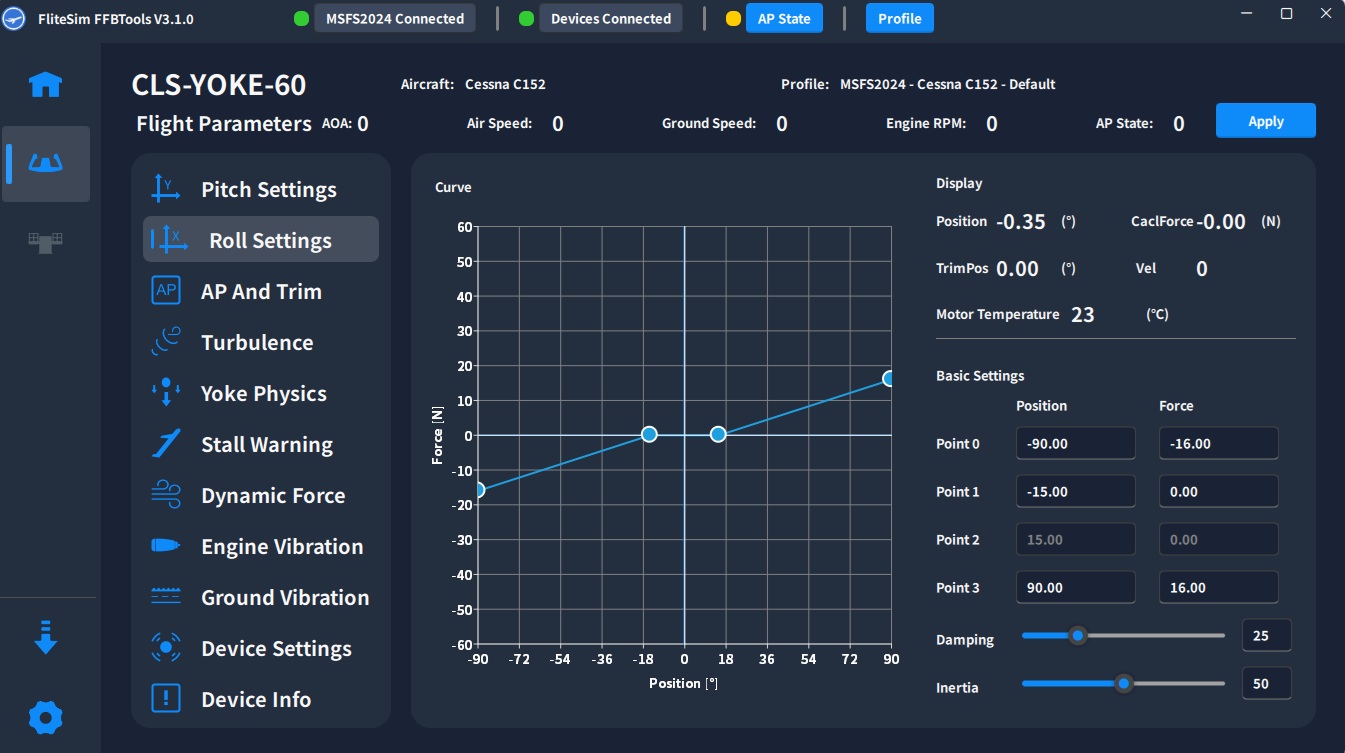 MSFS 2024 CLS60 FFB Yoke C152 profile - MSFS Add-on - Flightsim.to