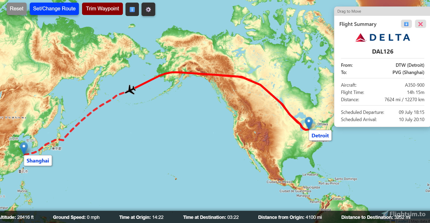 MSFS Passenger Map - A flight tracking app that emulates a passenger ...