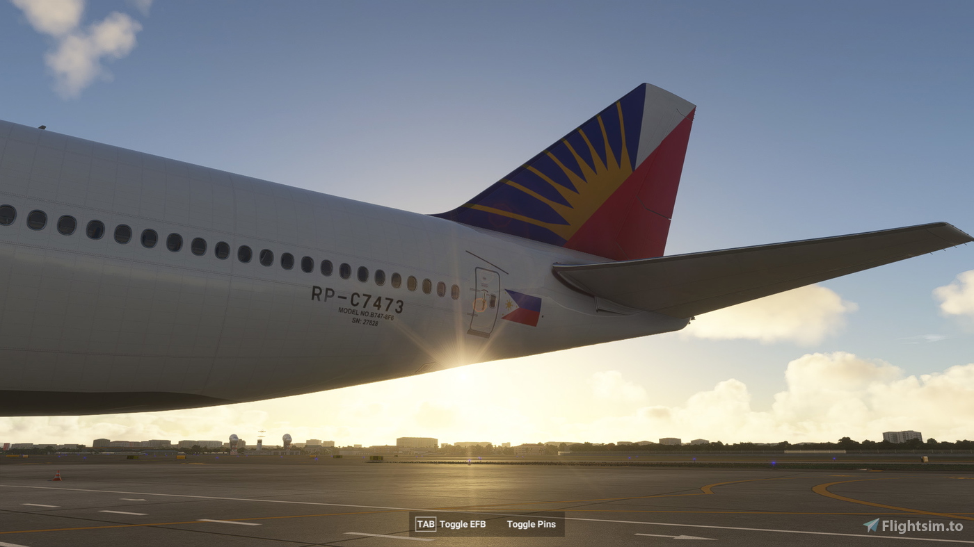 MSFS2024 Asobo B747-8 Passenger Philippine Airlines RP-C7473 for Microsoft Flight Simulator | MSFS