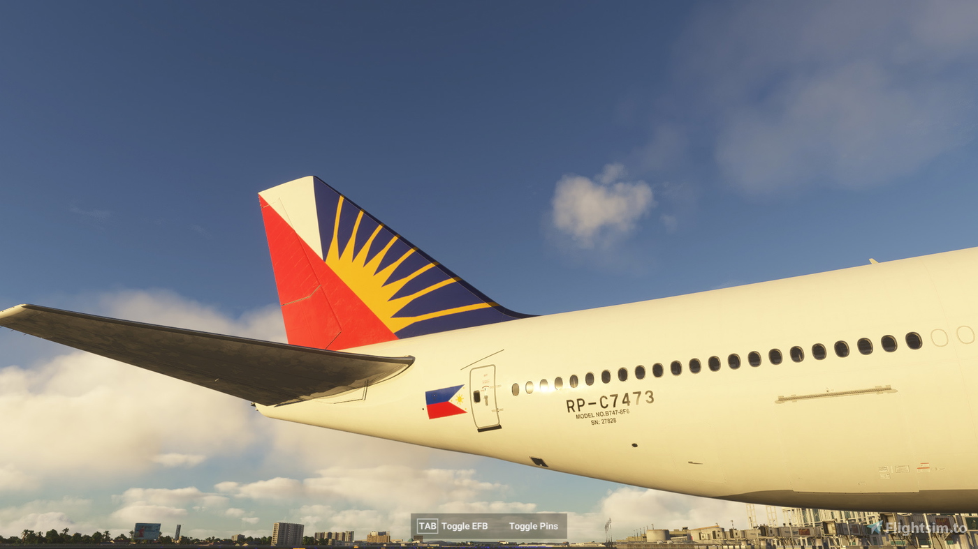 MSFS2024 Asobo B747-8 Passenger Philippine Airlines RP-C7473 for Microsoft Flight Simulator | MSFS