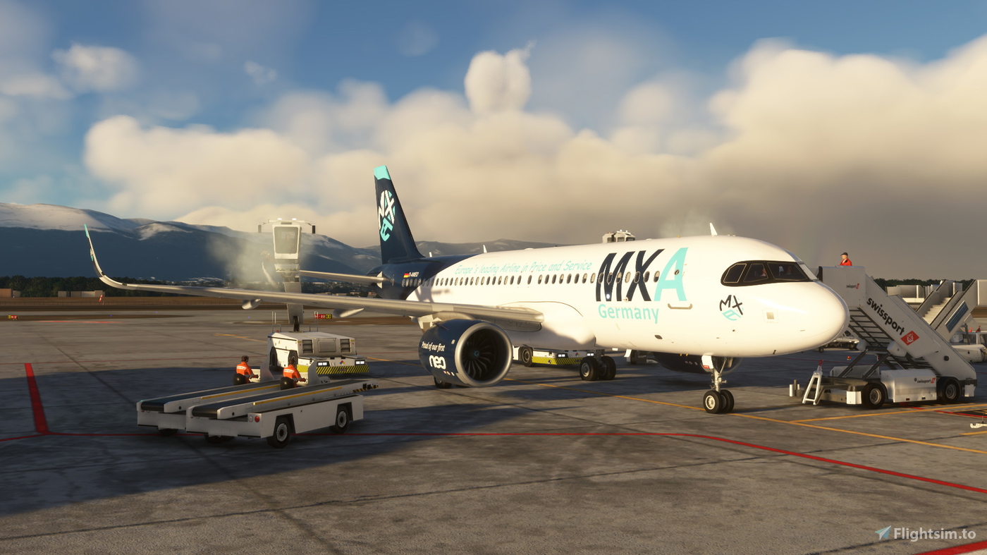 MXA Germany(Inibuilds v2) A320neo (D-ANEO) MSFS2020 for Microsoft Flight Simulator | MSFS