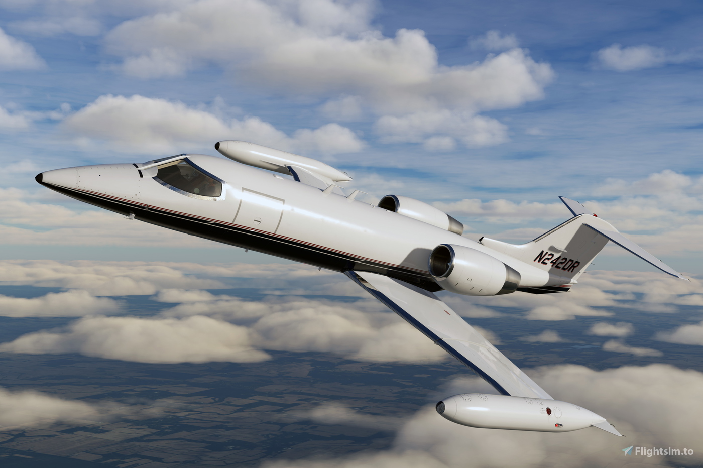 N242DR - CARGO - Flysimware Learjet 35A for Microsoft Flight Simulator ...