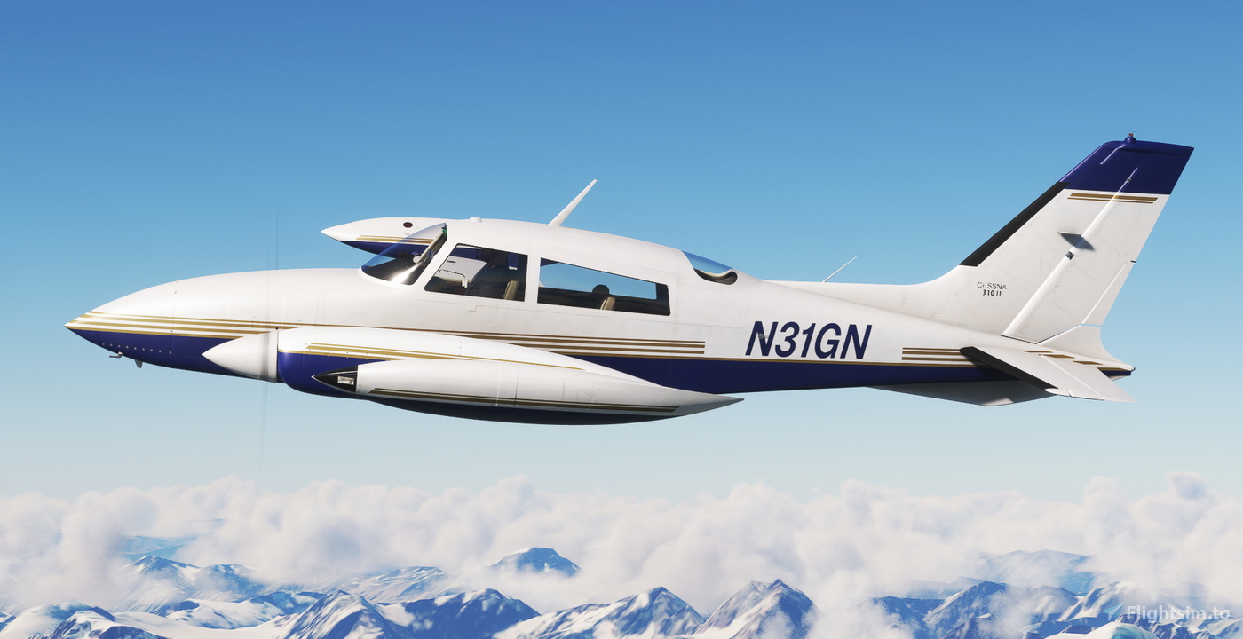 N31GN (Private) | MILVIZ Cessna C310R [4K] for Microsoft Flight ...