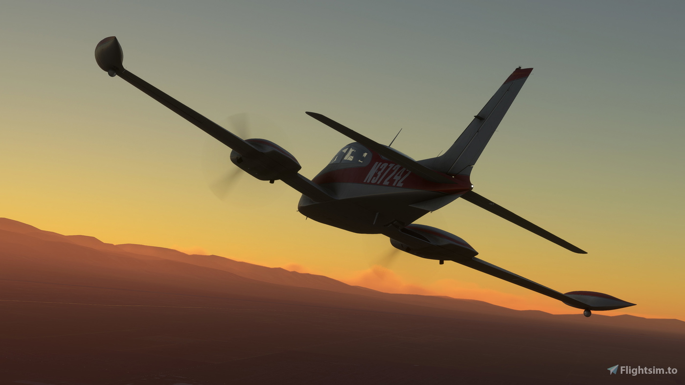 Sol Aerial Surveys N37242 - Milviz Cessna 310R for Microsoft Flight ...