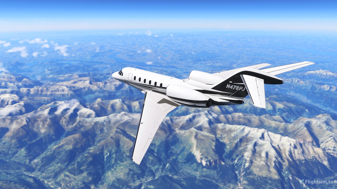 N478PJ + Dynamic Reg - FlightFX Citation X for Microsoft Flight ...