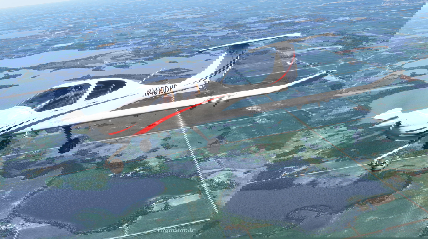 N480JP Cows DA40 (Dynamic Registration) for Microsoft Flight Simulator ...