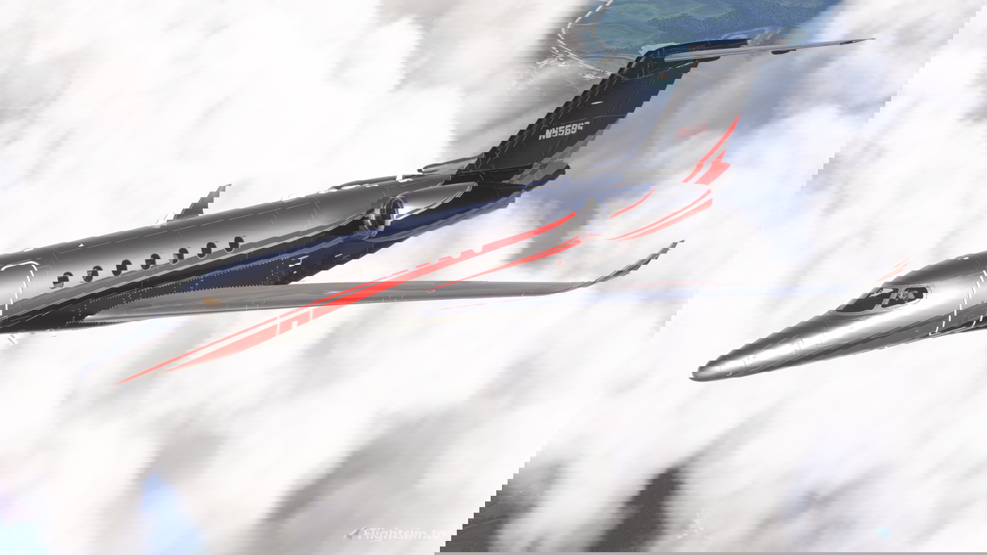 N55BS for 2024 Citation Longitude para Microsoft Flight Simulator | MSFS