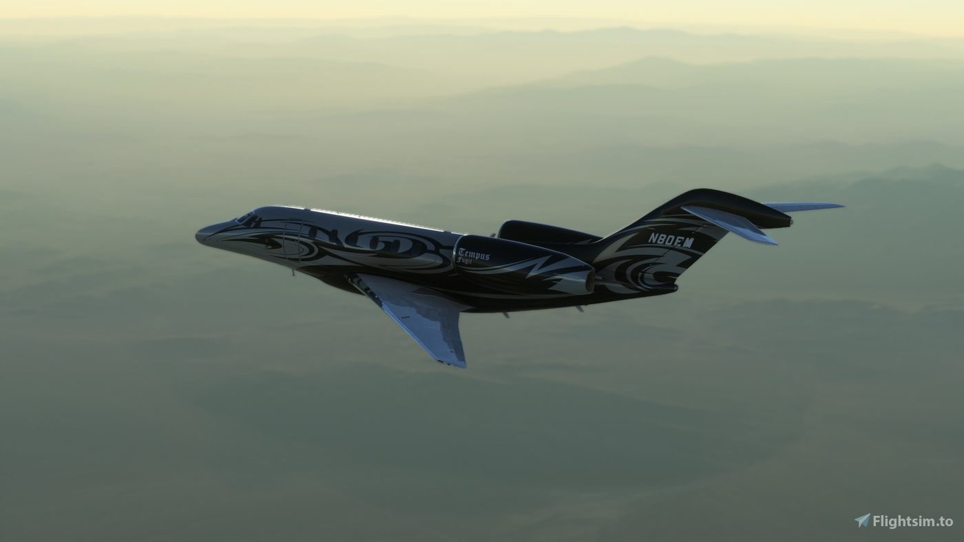 N80EM FlightFX Citation C750 + (Dynamic Registration) pour Microsoft ...