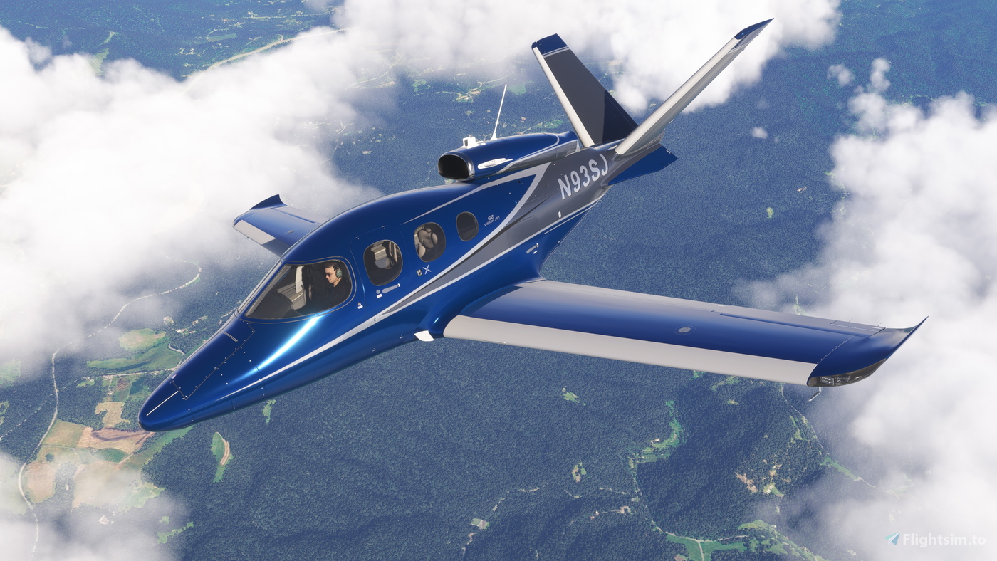 N93SJ +Interior for SF50 Vision Jet (2024 ONLY) for Microsoft Flight Simulator | MSFS