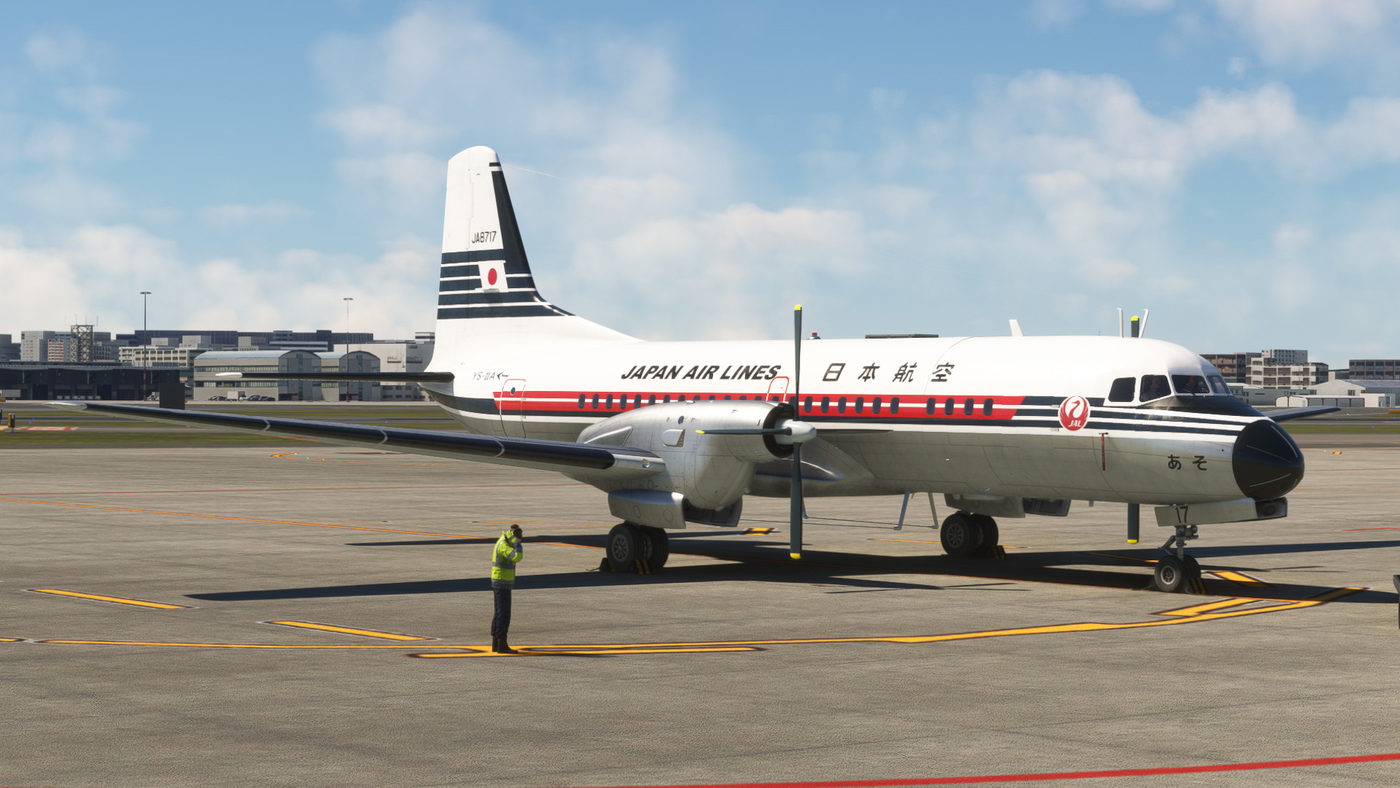 NAMC YS-11 Japan Airlines JA8717 Aso för Microsoft Flight Simulator | MSFS