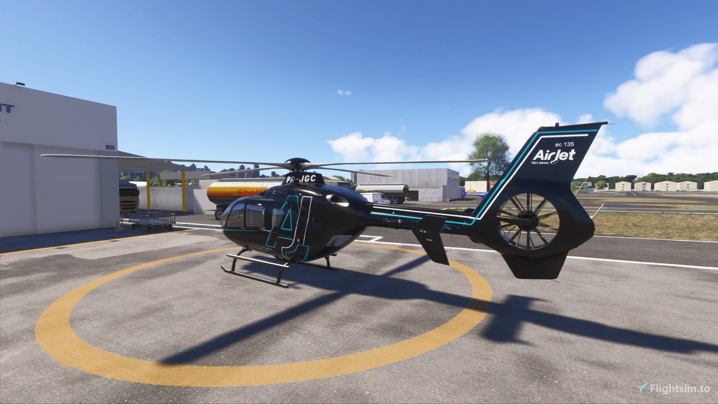 Nemeth Designs EC-135 Air Jet Taxi Aereo - PR-JGC - 4K のために Microsoft ...