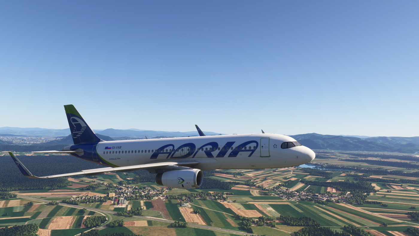 "New" Adria Airways sharklets (S5-VAB) w/cabin - Fenix Simulations A320 ...