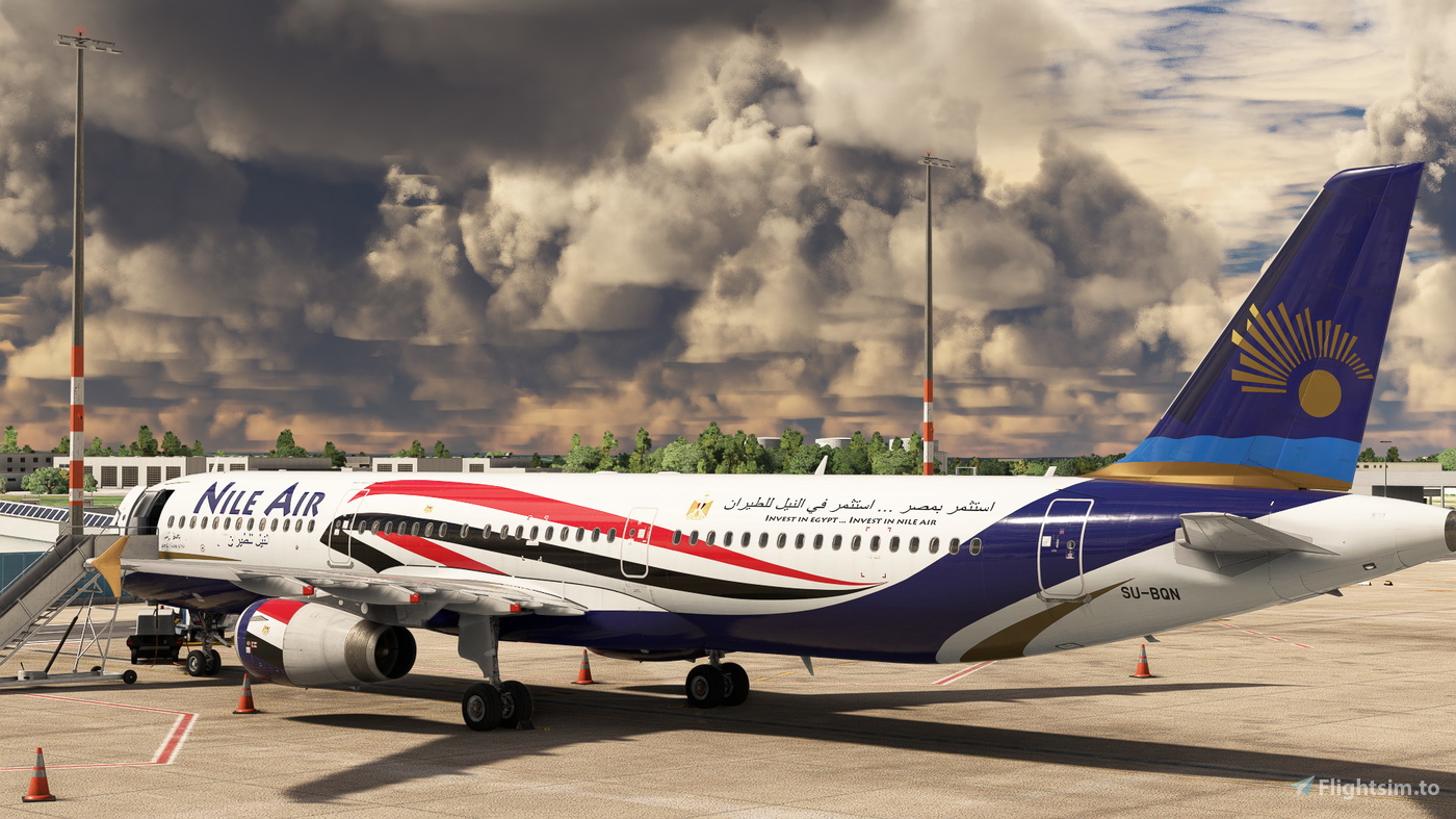 Nile Air A321 SU-BQN IAE + Cabin | MSFS 2024 | Fenix A321 for Microsoft ...
