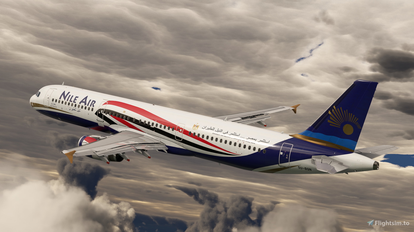 Nile Air A321 SU-BQN IAE + Cabin | MSFS 2024 | Fenix A321 for Microsoft ...