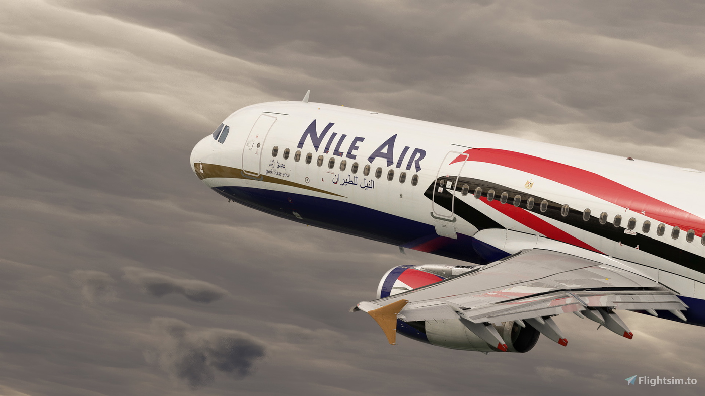 Nile Air A321 SU-BQN IAE + Cabin | MSFS 2024 | Fenix A321 for Microsoft ...